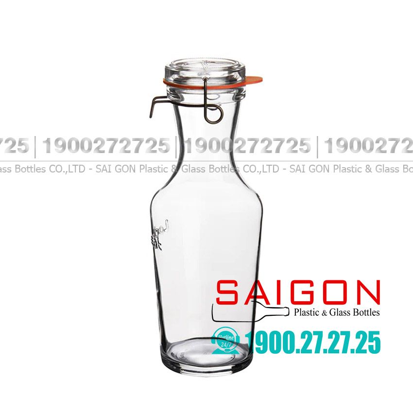 Chai thủy tinh Pha Lê Luigi Bormioli LOCK EAT CARAF HP10290 TAP Crysta ...