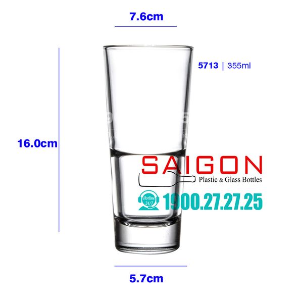 Ly thủy tinh Cường Lực Libbey Endeavor Beverage ( DuraTuff ) 355ml – ly Thủy Tinh Nhập Khẩu