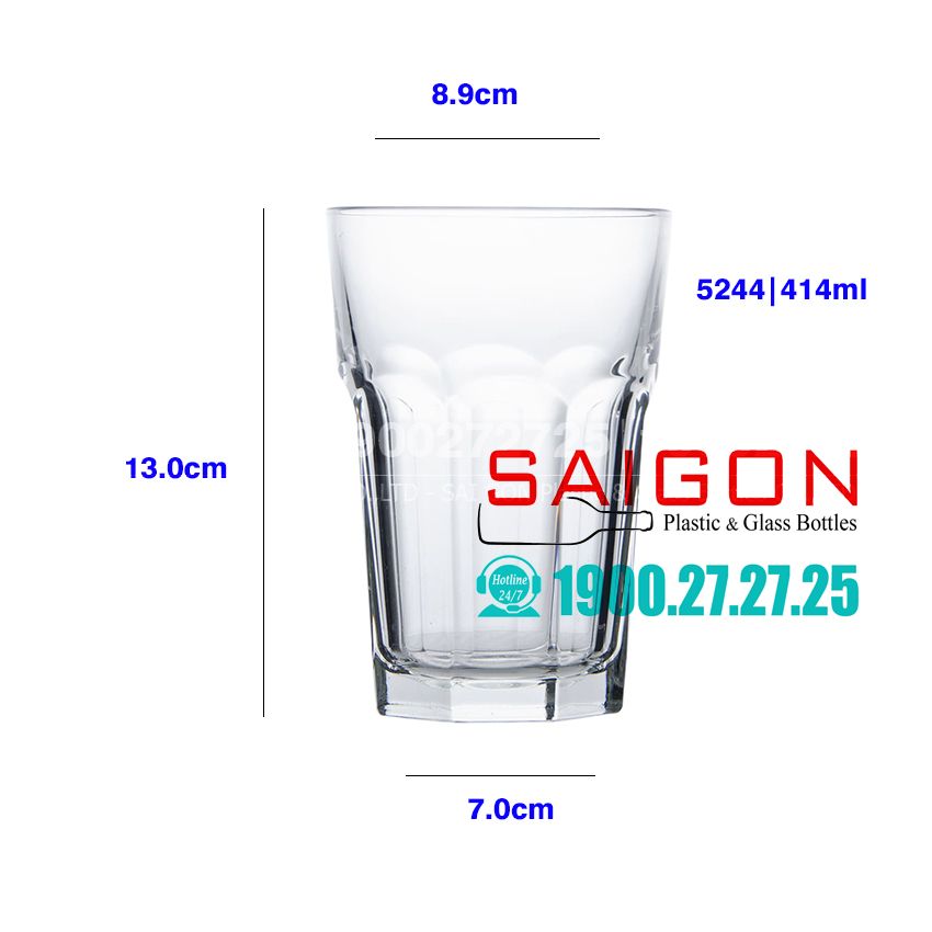 Ly Thủy Tinh Cường Lực Libbey Gibraltar Beverage DuraTuff 414ml – ly Thủy Tinh Nhập Khẩu