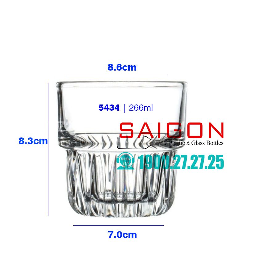 Libbey Everest Duratuff Rocks 266ml | LIB. 15434 , Nhập Khẩu E.U – ly ...