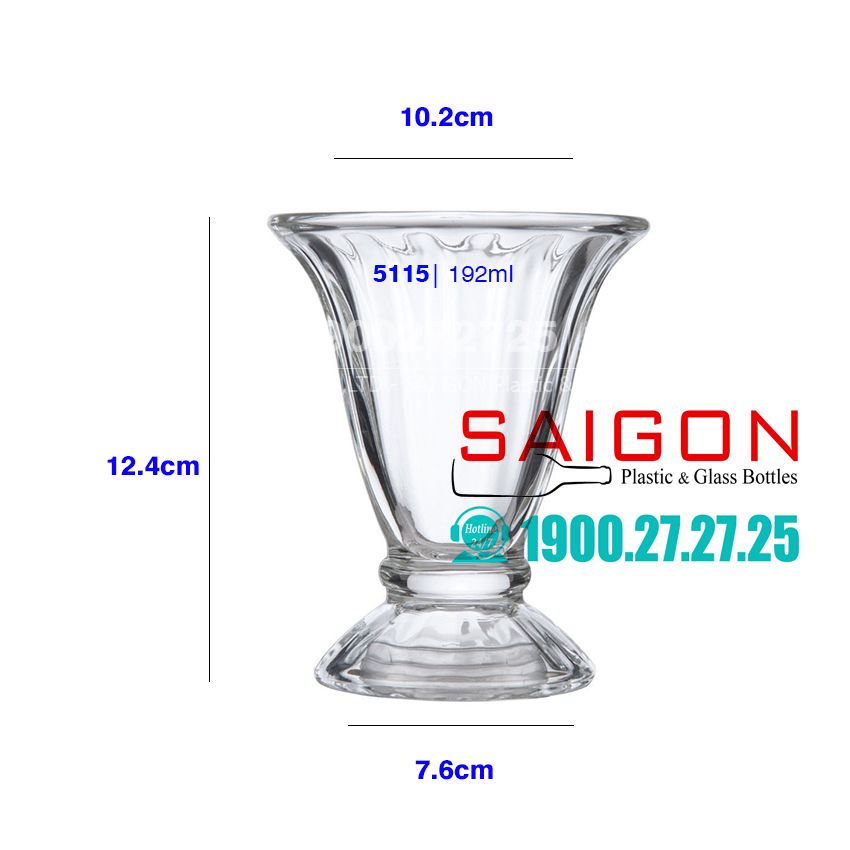 Ly thủy tinh Libbey Fountainware Tulip Sundae 192ml | LIBBEY 5115 – ly Thủy Tinh Nhập Khẩu