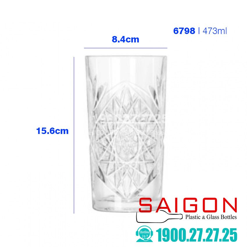 Ly Cao Cấp Libbey HOBSTAR High Ball 473ml – ly Thủy Tinh Nhập Khẩu