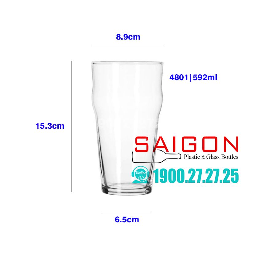 Ly thủy tinh Libbey English Pub Glass 592ml | LIBBEY 4801Cấp – ly Thủy ...