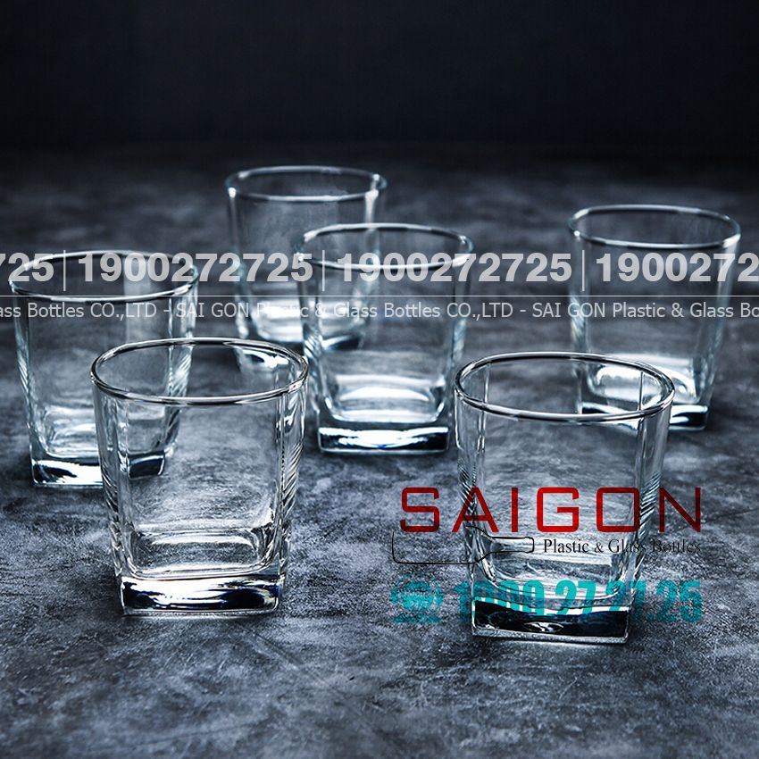 Ly Thủy Tinh Vuông Ocean Plaza Rock 195ml | Ocean B11007 , Thủy Tinh N – ly Thủy Tinh Nhập Khẩu