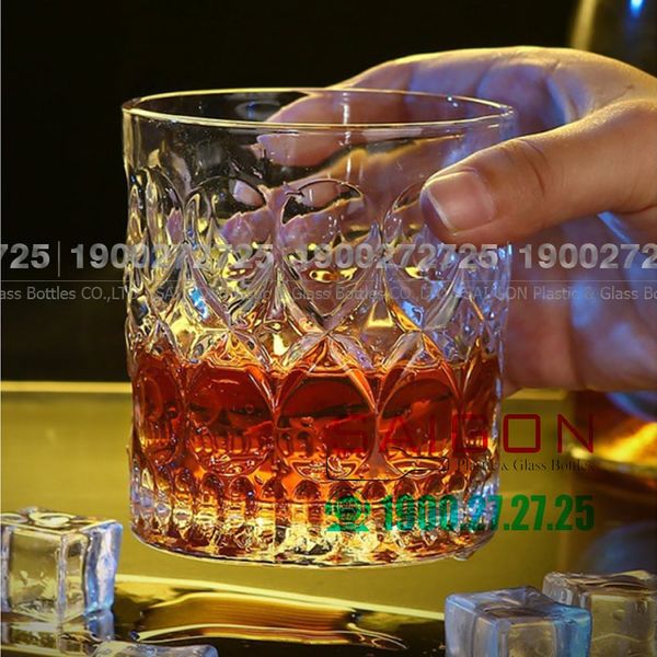 Ly Thủy Tinh Hongli Whisky Glass 285ml | HONGLI 5412XO , Thủy Tinh Cao ...