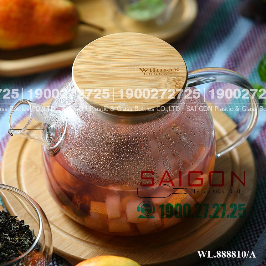 Bình Trà Thủy Tinh Wilmax Thermo Tea Pot 950ml | WL-888810/A – ly Thủy Tinh Nhập Khẩu