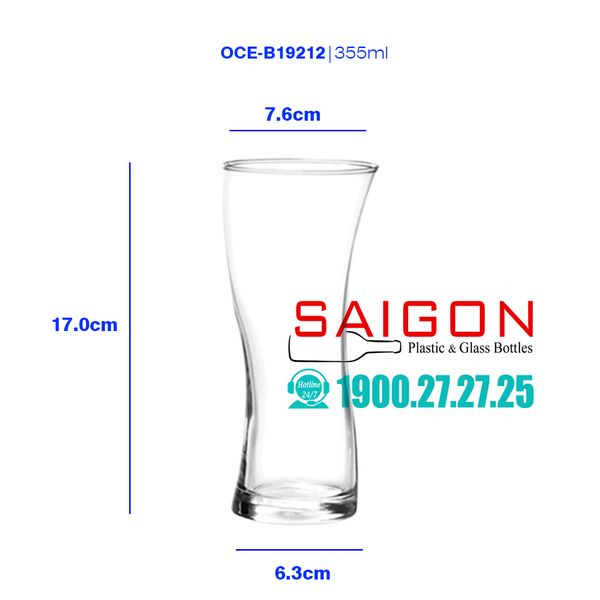 Ly Thủy Tinh Ocean Salsa Hi Ball 355ml – ly Thủy Tinh Nhập Khẩu