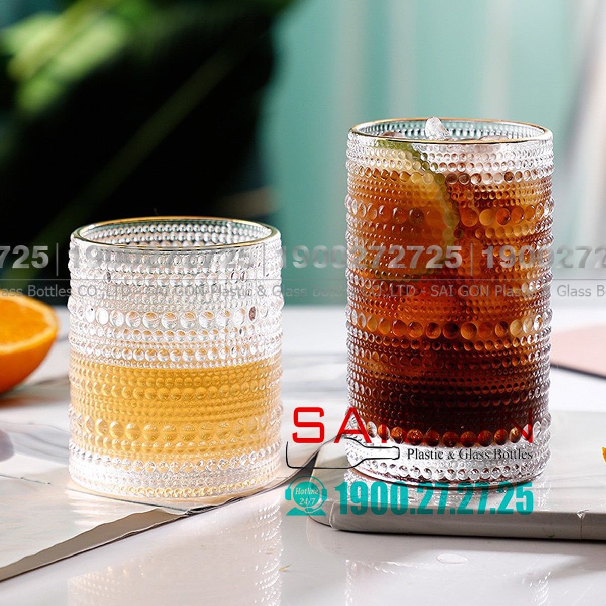 Ly Thủy Tinh INS Polka Dots Islande Rock Glass 290ml | INS.308ZD – ly ...