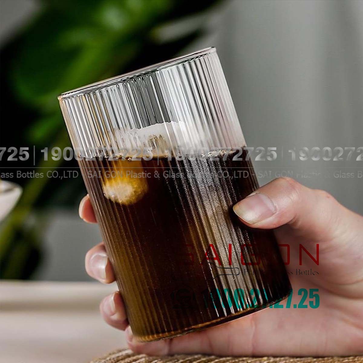 Ly Thủy Tinh Sọc INS Stripes Islande Rock Glass 220ml | INS.309TH – ly ...