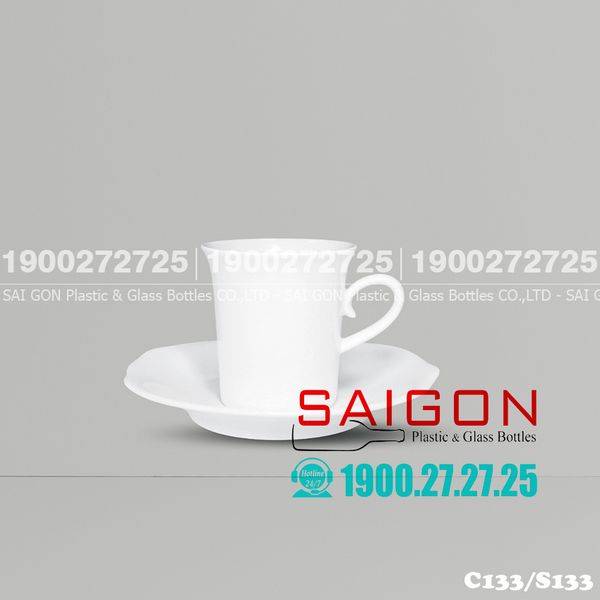 Bộ Tách Sứ CK Expresso 95ml | CK C133/S133 , Sứ CK Cao Cấp – ly Thủy Tinh Nhập Khẩu