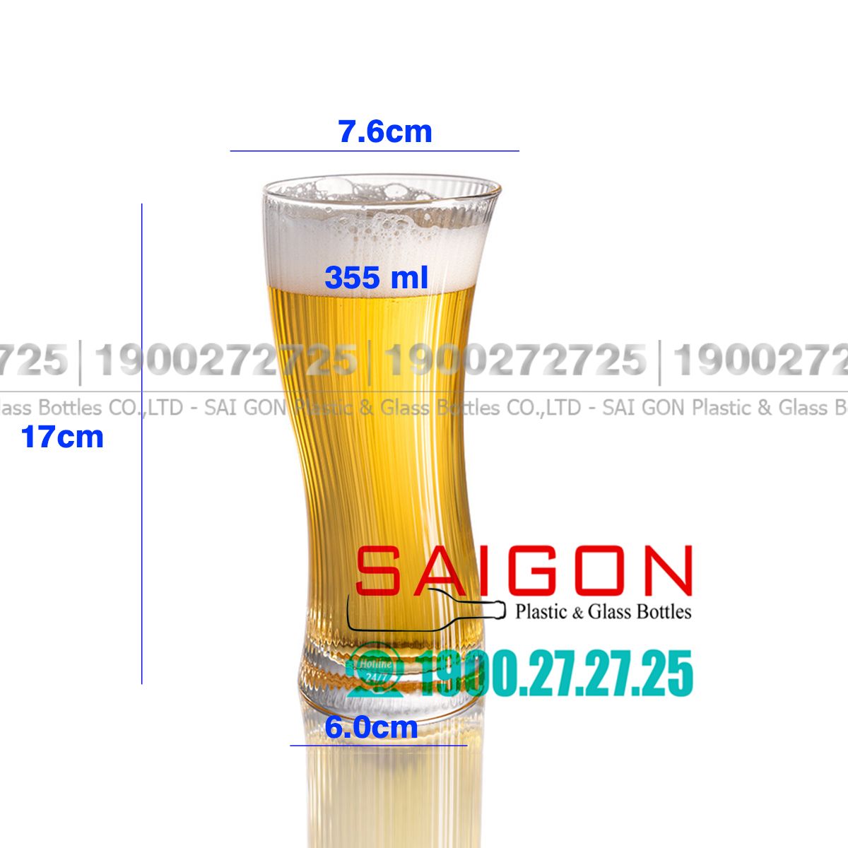 Ly Thủy Tinh INS Strip Salsa Hight Ball 355ml | INS 21104 , Thủy Tinh ...