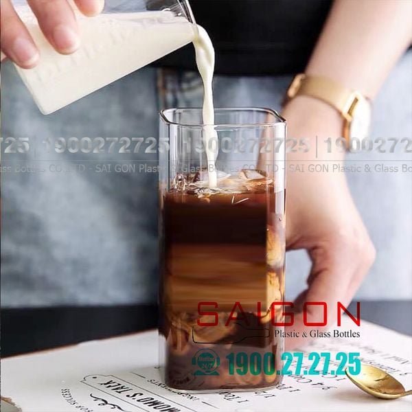 Ly Thủy Tinh Deli Borosilicate Square Hight Ball Glass 425ml | DELI LY – ly Thủy Tinh Nhập Khẩu