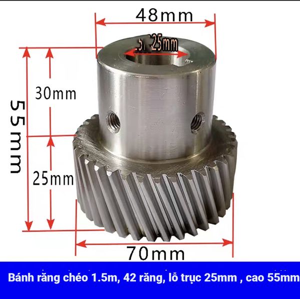 Bánh răng chéo 1.5M – CNC3DS