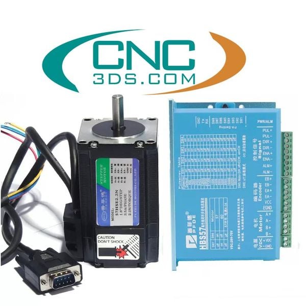 Động cơ Hybrid servo HBS57 + 57HSE 3Nm PFDE – CNC3DS