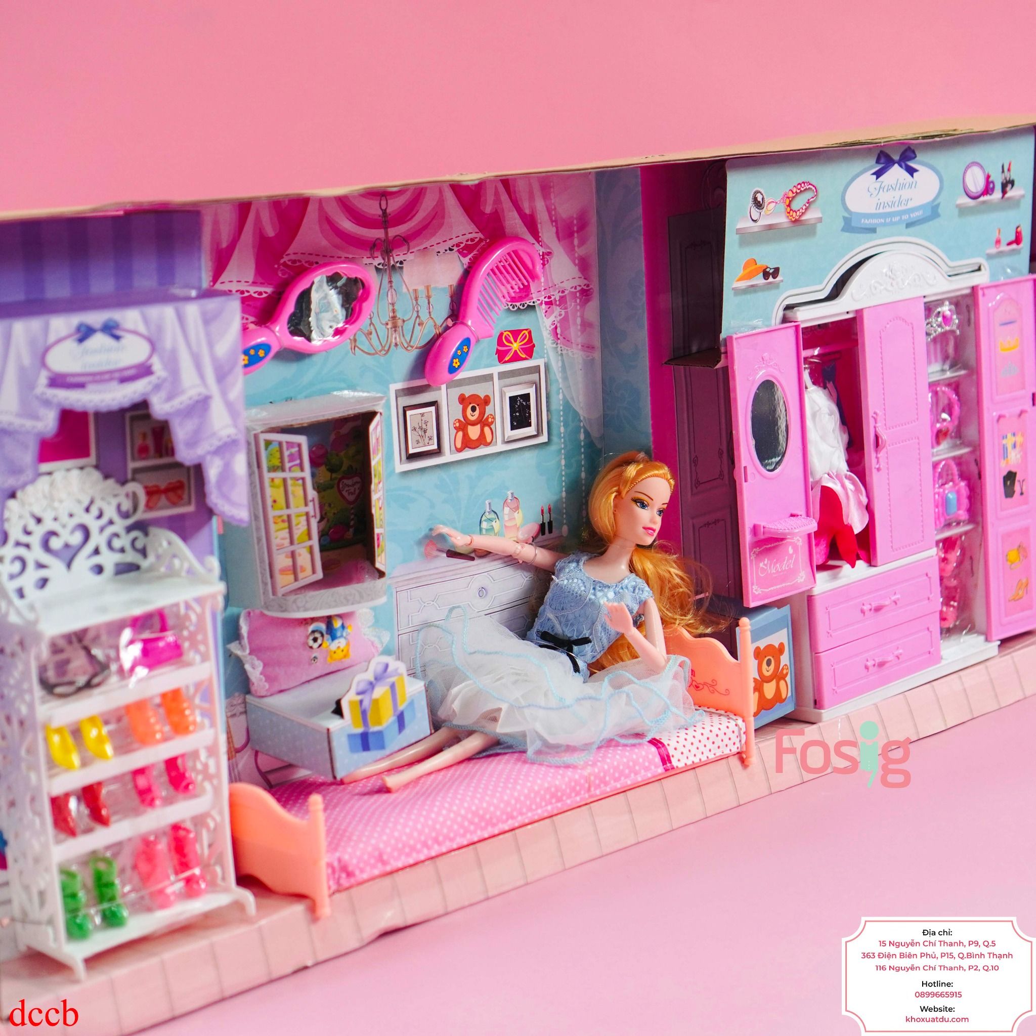 Hộp baby+Tủ Đồ+Áo+Vương Miện Túi Xách 288-3A – Fosig