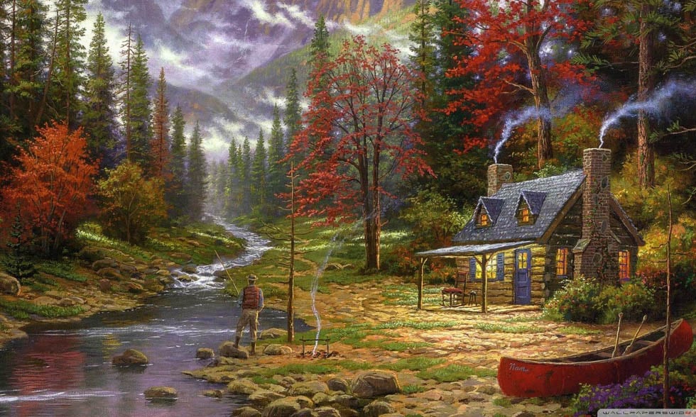 Thomas Kinkade Autumn Paintings
