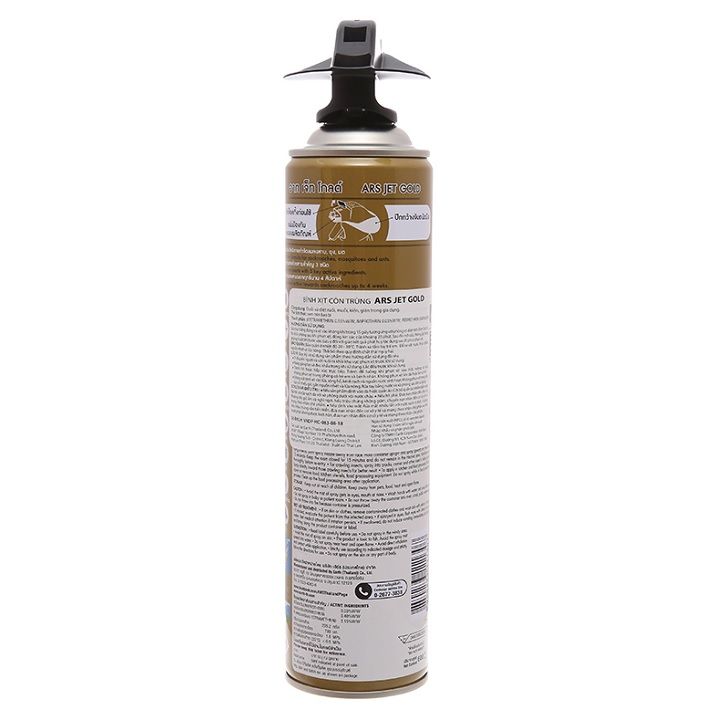 Bình xịt côn trùng ARS Jet Gold không mùi 600ml - hàng Thái Lan – A2ZMART