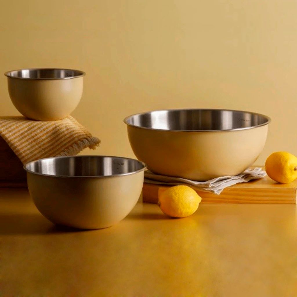 Combo 3 tô trộn Inox 304 phủ màu Fivestar Plus 14cm - 20cm - 26cm – A2ZMART