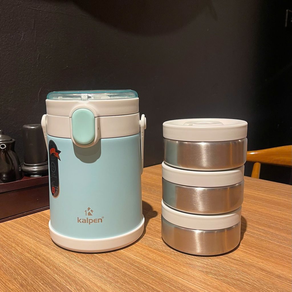 Bộ hộp cơm giữ nhiệt inox 304 Kalpen E7 1700ml – A2ZMART