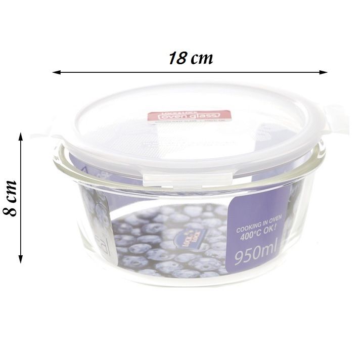 Combo 2 Hộp thủy tinh chịu nhiệt cao cấp Lock&Lock Boroseal LLG861 950 ...