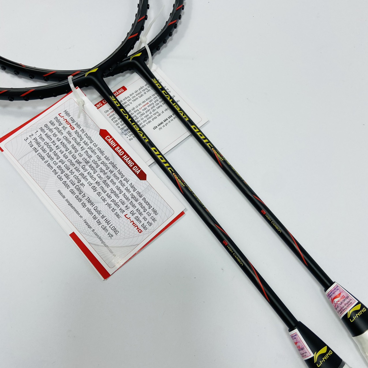 Vợt cầu lông Lining Calibar 001C chính hãng, thiết kế cạnh 3D đẹp mắt