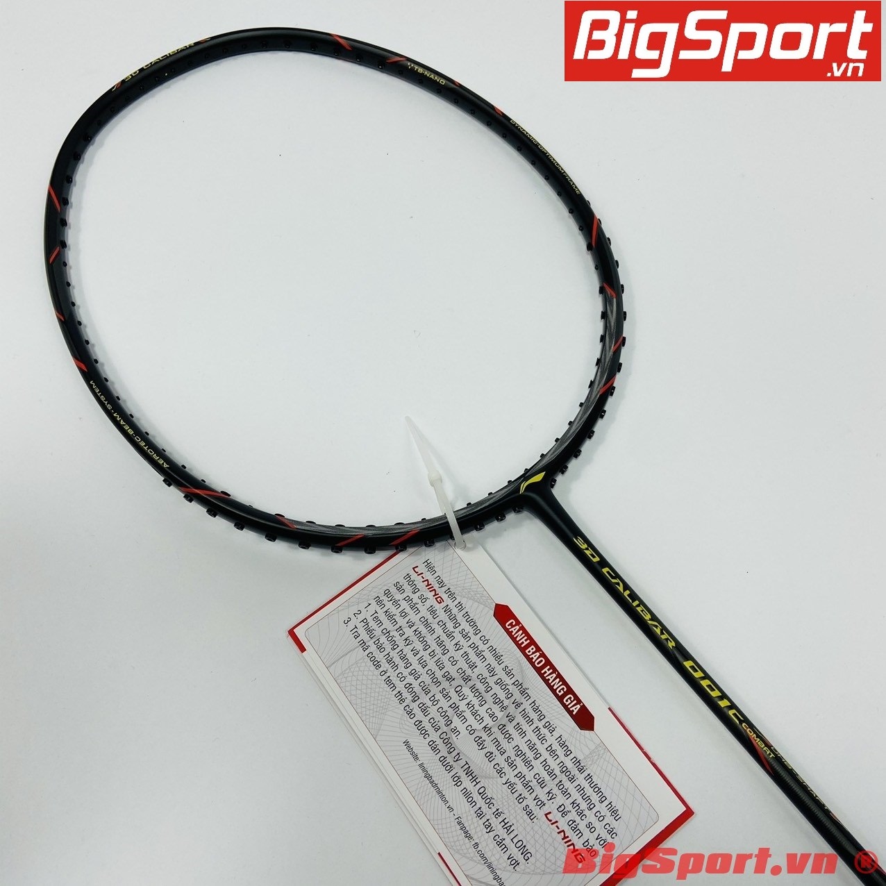 Vợt cầu lông Lining Calibar 001C chính hãng, thiết kế cạnh 3D đẹp mắt