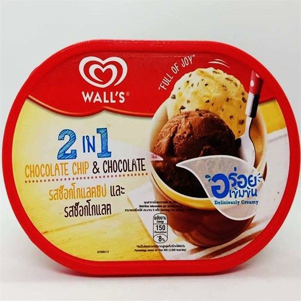 KEM HỘP WALLS ICE CREAM TAKE TWO CHOC AND CHOCOLATE CHIP 390G. – Công ...