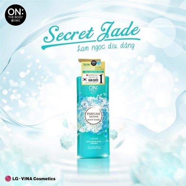 ON THE BODY SECRET JADE BODY WASH 500G, SỮA TẮM DƯỠNG ẨM HƯƠNG NƯỚC HO ...