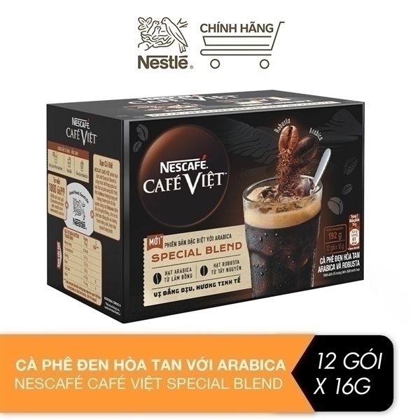 CAFÉ VIỆT ĐEN HOÀ TAN ARABICA VÀ ROBUSTA NESCAFE CAFÉ VIỆT 16G X 12 GÓ – Công ty Cổ phần Đầu tư ...