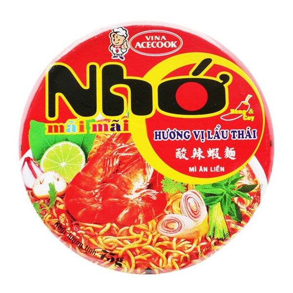 Mì bát Acecook Nhớ lẩu thái 75g (chiếc) – Công ty Cổ phần Đầu tư Prolife
