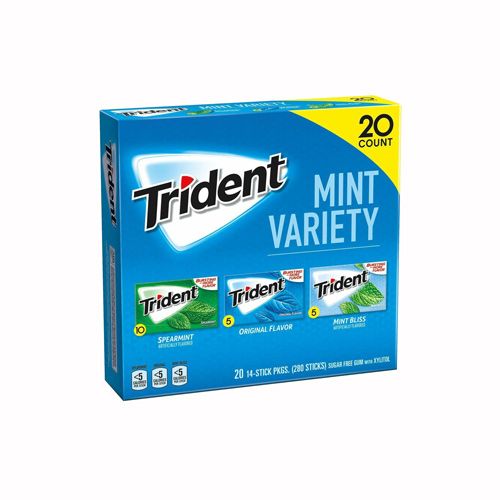 Gum Sugar Free Mix 3 Flavor Trident Pack 20X14 Sticks – Nam An Market