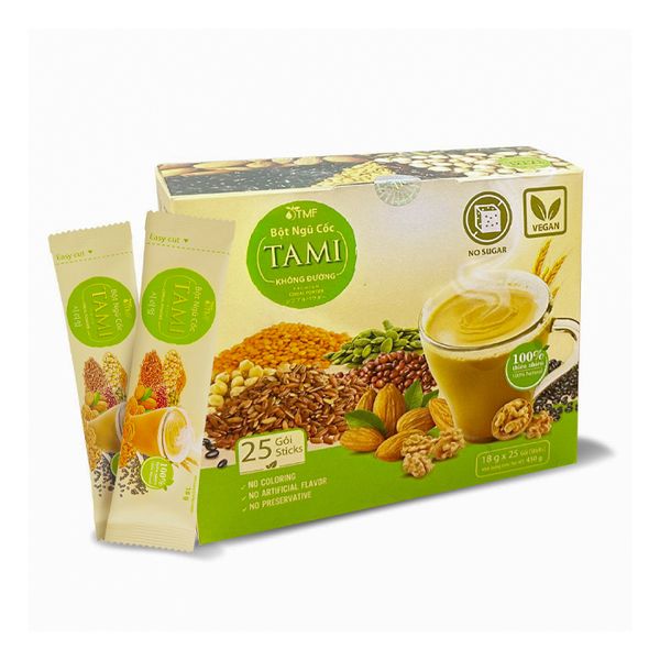 Premium Cereal Powder Without Sugar Tami 18Gx25 Sticks – Nam An Market