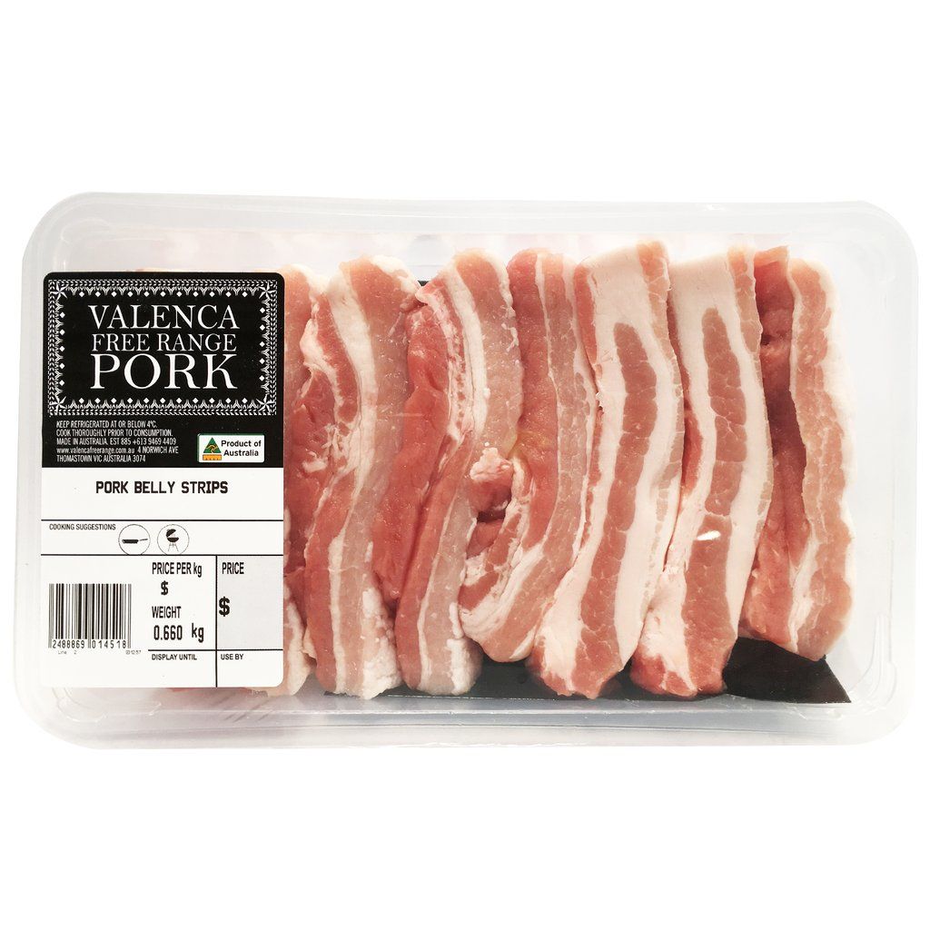 Frozen Free Range Pork Boneless Belly Valenca 500G – Nam An Market