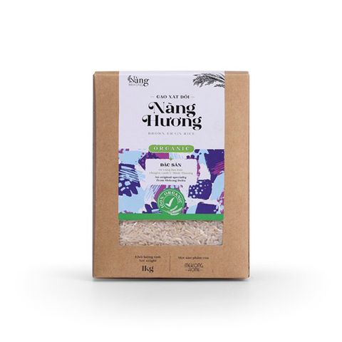 ORGANIC BROWN GRAIN RICE NANG HUONG 1KG – Nam An Market