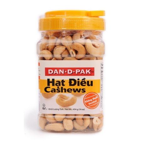 DAN D PAK CASHEWS UNSALTED 454G – Nam An Market