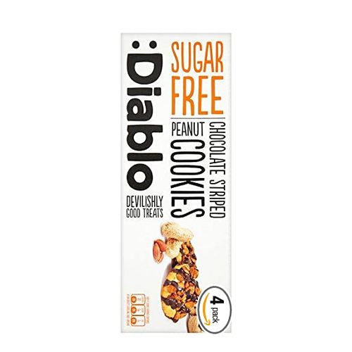 Sugar Free Chocolate Striped Peanut Cookies Diablo 150G – Nam An Market