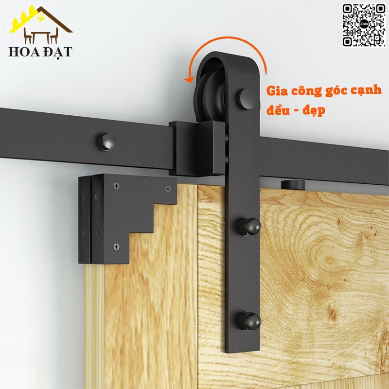 Bộ ray cửa lùa bánh xe Vinahardware phi 60-VNH001235