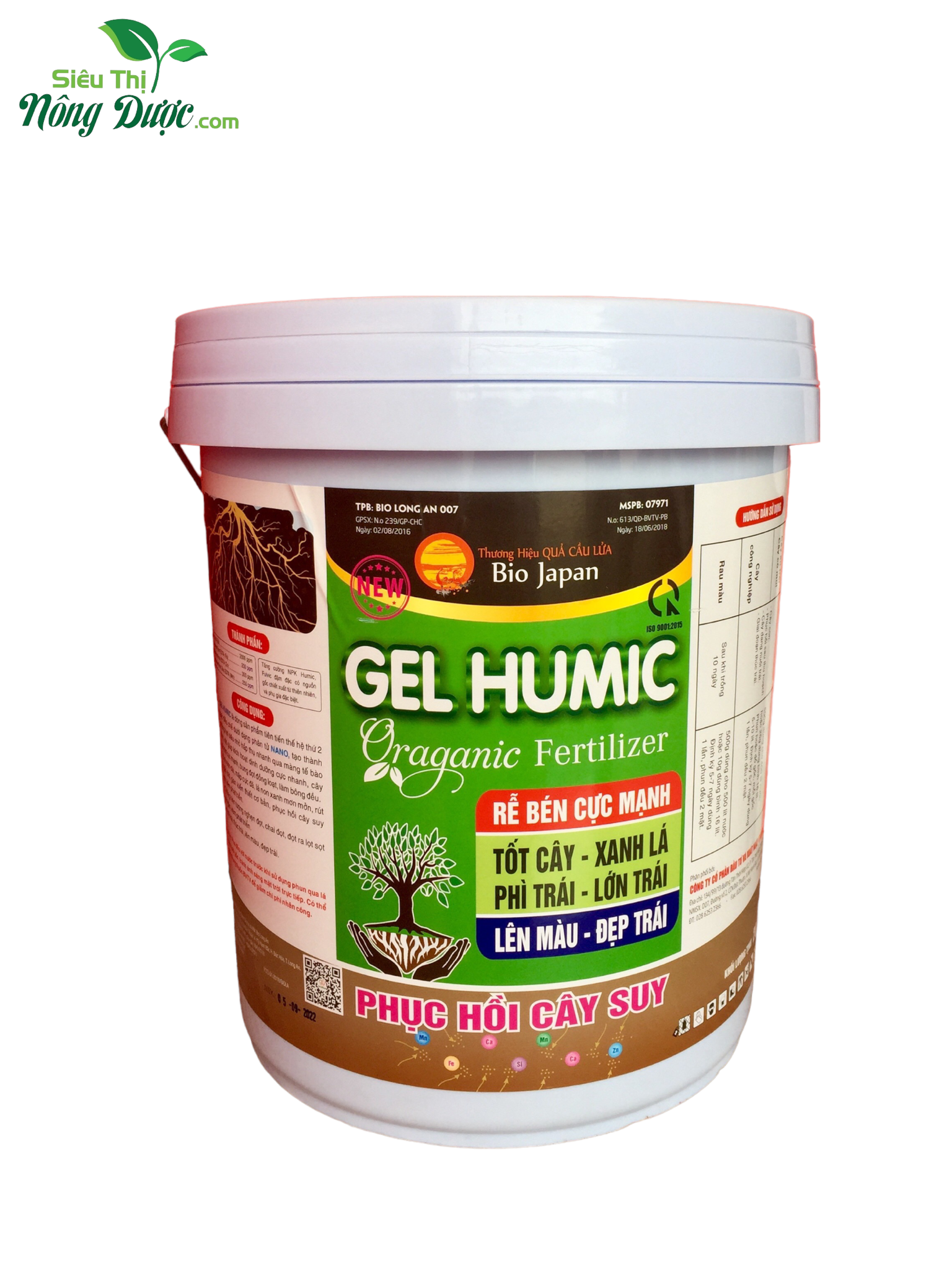 XÔ GEL HUMIC (20kg) (QCL) NÔNG NGHIỆP LIÊN QUÂN