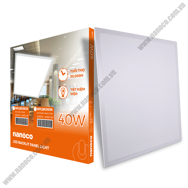 Đèn LED Backlit Panel Office Nanoco – Trung Tâm Thiết Bị Điện Nước ...