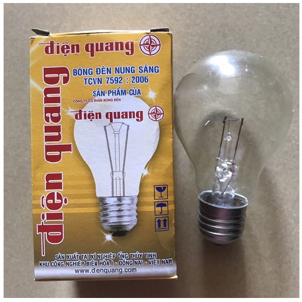 Bóng đèn sợi đốt 60w Điện Quang – Trung Tâm Thiết Bị Điện Nước Nguyễn Giang