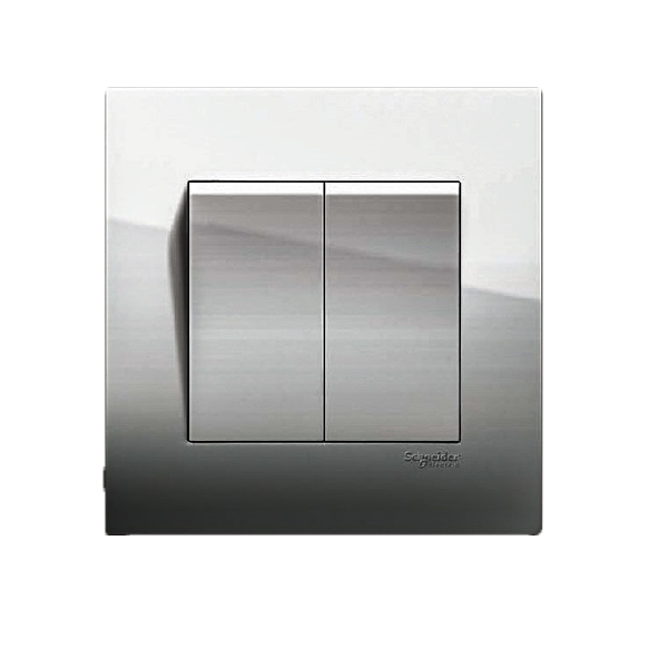 Bộ công tắc đôi 1 chiều 16AX Schneider VIVACE KB32_1_WE_G19/ KB32_1_A ...