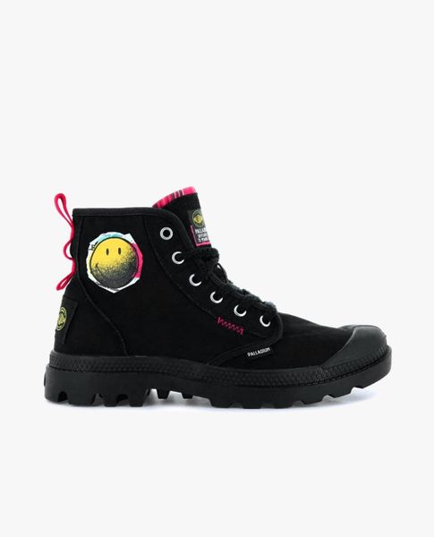 PALLADIUM - Giày sneakers unisex cổ cao Pampa X Smiley 1970