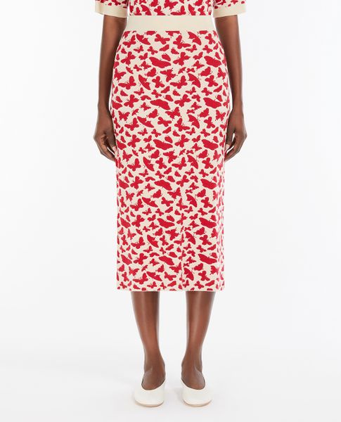 WEEKEND MAX MARA - Váy dệt kim nữ midi phom ôm tôn dáng Lena