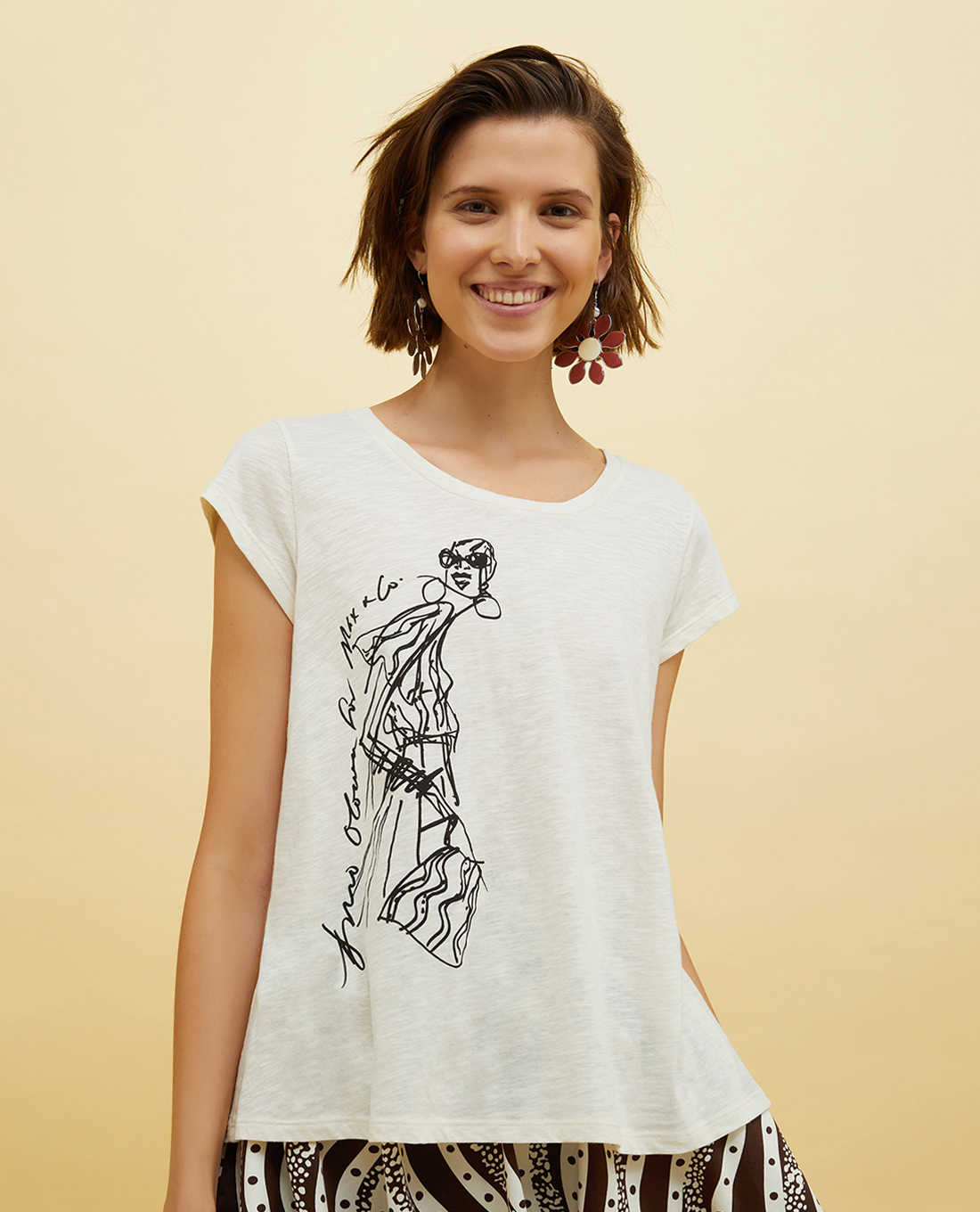 MAX&Co. - Áo thun nữ cổ tròn tay ngắn Fatao