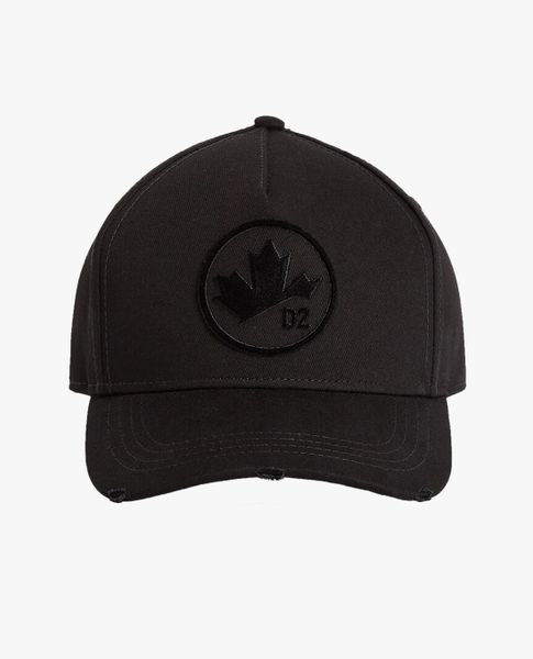 DSQUARED2 - Nón bóng chày unisex thêu nổi D2 Leaf