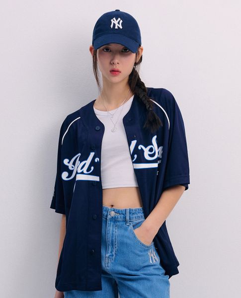 MLB - Áo bóng chày unisex tay ngắn Varsity High Gloosy
