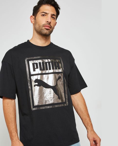 PUMA - Áo thun nam logo Puma Chains