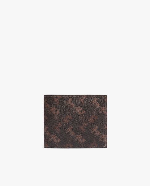 COACH - Ví nam gập phom chữ nhật Horse And Carriage Print