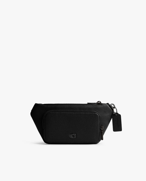 COACH - Túi bao tử nam hình thang Signature Canvas