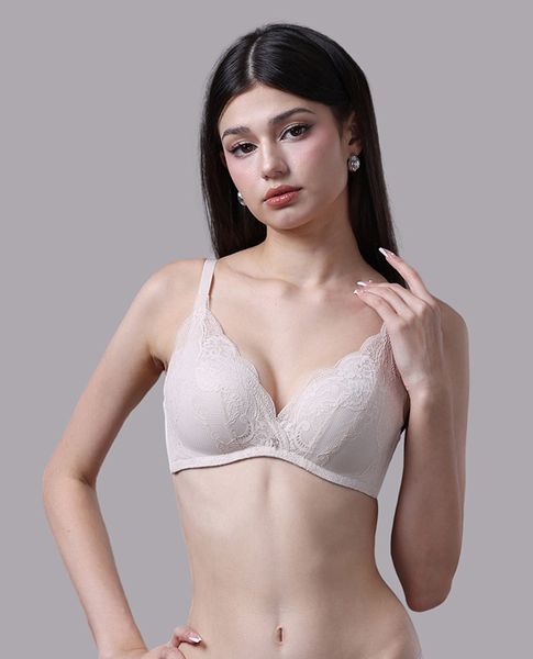 VERA - Áo ngực wireless cup 3/4 ren phối lưới mút vừa